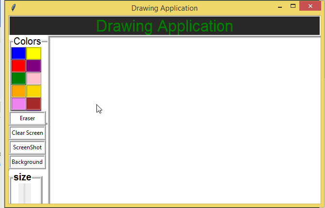 Simple Drawing Application Using Tkinter In Python Free Source Code Sourcecodester